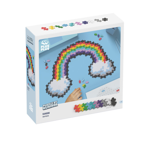 Rainbow Puzzle by Number Plus Plus - Corner Pockets