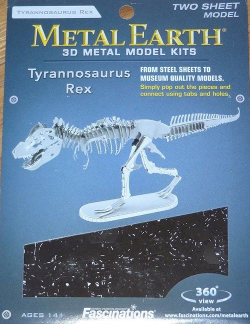 Tyrannosaurus Rex Dinosaur Metal Earth - Corner Pockets