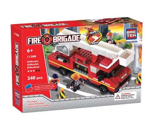 Light & Sound Fire Engine BricTek - Corner Pockets