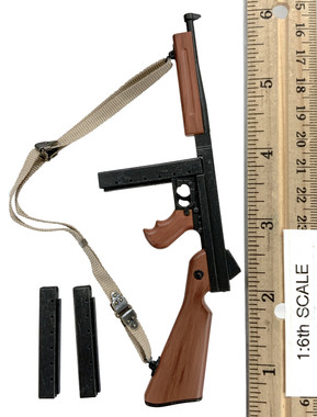WWII U.S. Ranger Captain France 1944 - Machine Gun (Thompson M1A1 ...