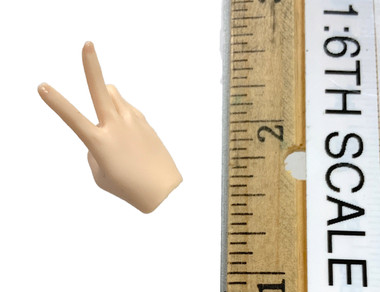 Volleyball Girl - Right Bare Peace Sign Hand - Toy Anxiety