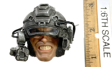 Angry Wolfman Set - Head (Helmeted) (No Neck Joint) - Toy Anxiety