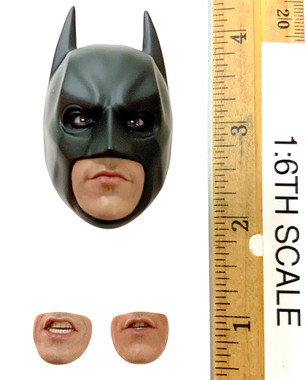 The Dark Knight Trilogy: Batman (DX19) - Head (Batman) w/ Swappable ...