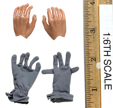 WWII Series: Panzer Commander - Gloves w/ Hands Set (2) - Toy Anxiety