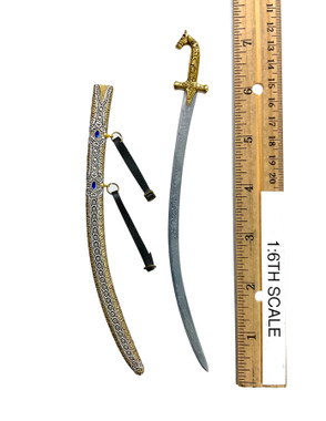 Saladin (Fine Copper Armor) - Scimitar w/ Scabbard (Metal) - Toy Anxiety