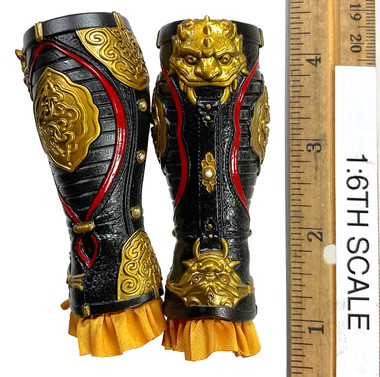 Xiang Yu (Luxury Edition) - Lower Leg Armor (Black Gold) - Toy Anxiety