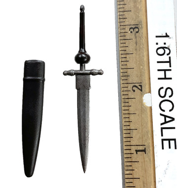 Caribbean Pirate Female Captain - Dagger w/ Sheath (Metal) - Toy Anxiety