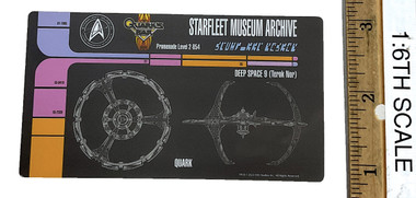 Star Trek: Deep Space Nine: Quark - Starfleet Personnel File Card - Toy ...