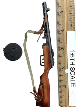 WWII Soviet Mountain Infantry Officer - Submachine Gun w/ Ammo Drum ...