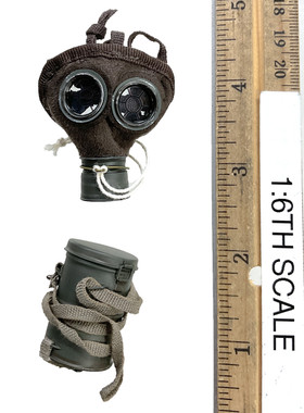 WWI German Army: Paul Baumer - Gas Mask & Canister - Toy Anxiety