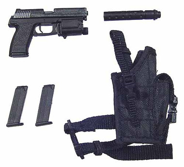 G.I. Joe: Snake Eyes - Pistol w/ Holster, 2 Mags & Silencer - Toy Anxiety