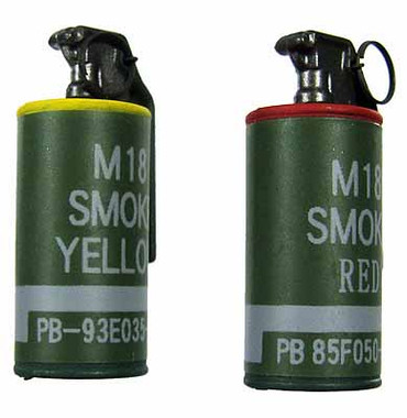 USMC: RCT - Smoke Grenades (1 Red, 1 Yellow) - Toy Anxiety