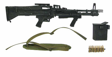 Navy SEALs Gunner - Machine Gun w/ Accessories - Toy Anxiety
