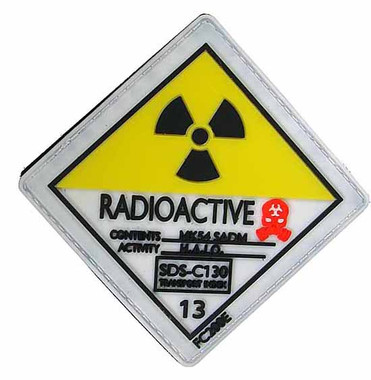 ZERT SDS 13 Halo Nuke Team: Wolf - 1:1 Replica Radioactive Patch - Toy ...