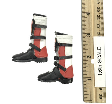Female Character Set CT-013 Tifa - Boots (Red) (For Feet) - Toy Anxiety