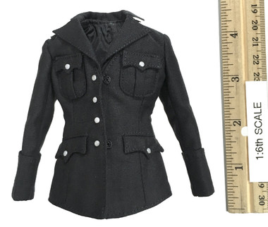 German Female SS Officer - Uniform Coat (Black) - Toy Anxiety