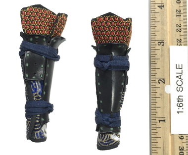 Female Samurai Ryou (Black Armor) - Lower Leg Armor (Suneate) - Toy Anxiety
