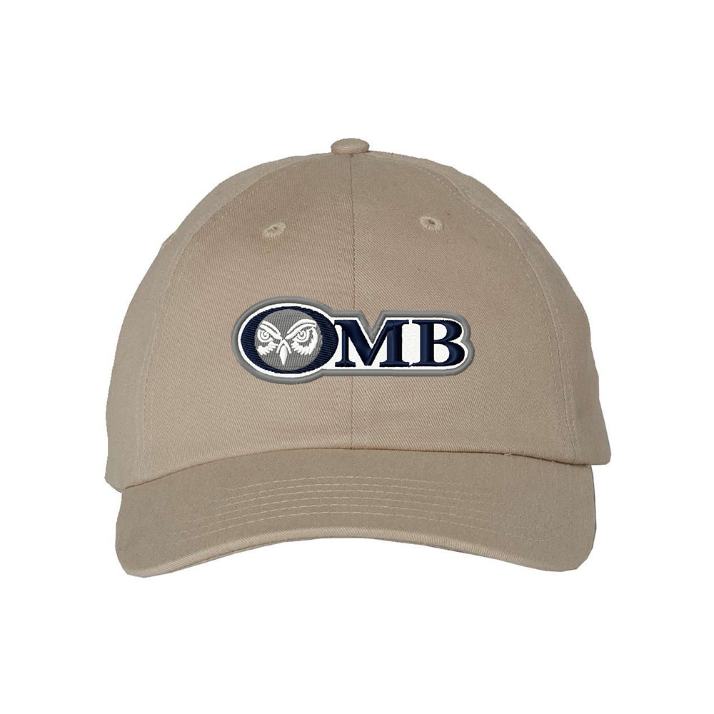 Old Missouri Bank OMB LOGO Embroidered Brushed Twill Cap - Khaki