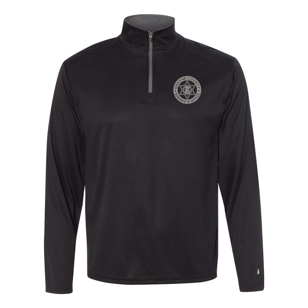 GCSO Black Performance Quarter Zip Pullover with Sheriff | Crackerjack ...