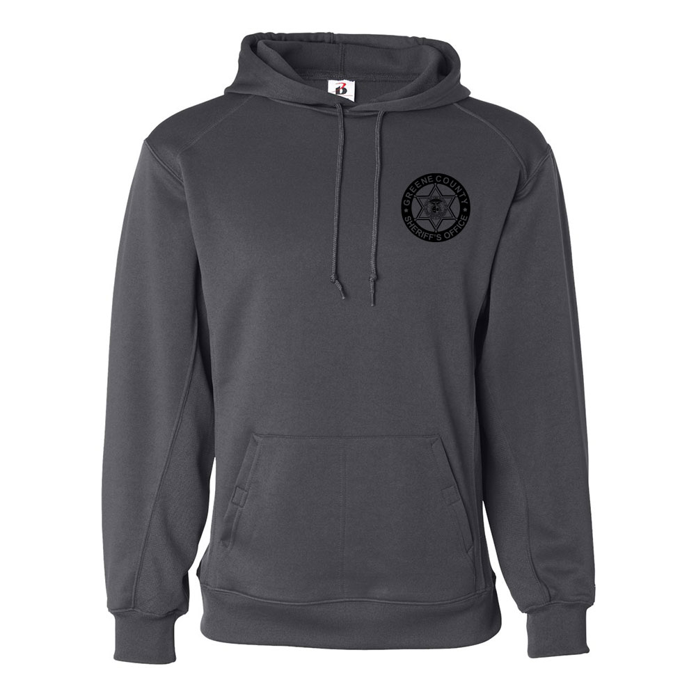 GCSO BADGE & SHERIFF BACK IN BLACK - Performance Fleece Hoodie ...