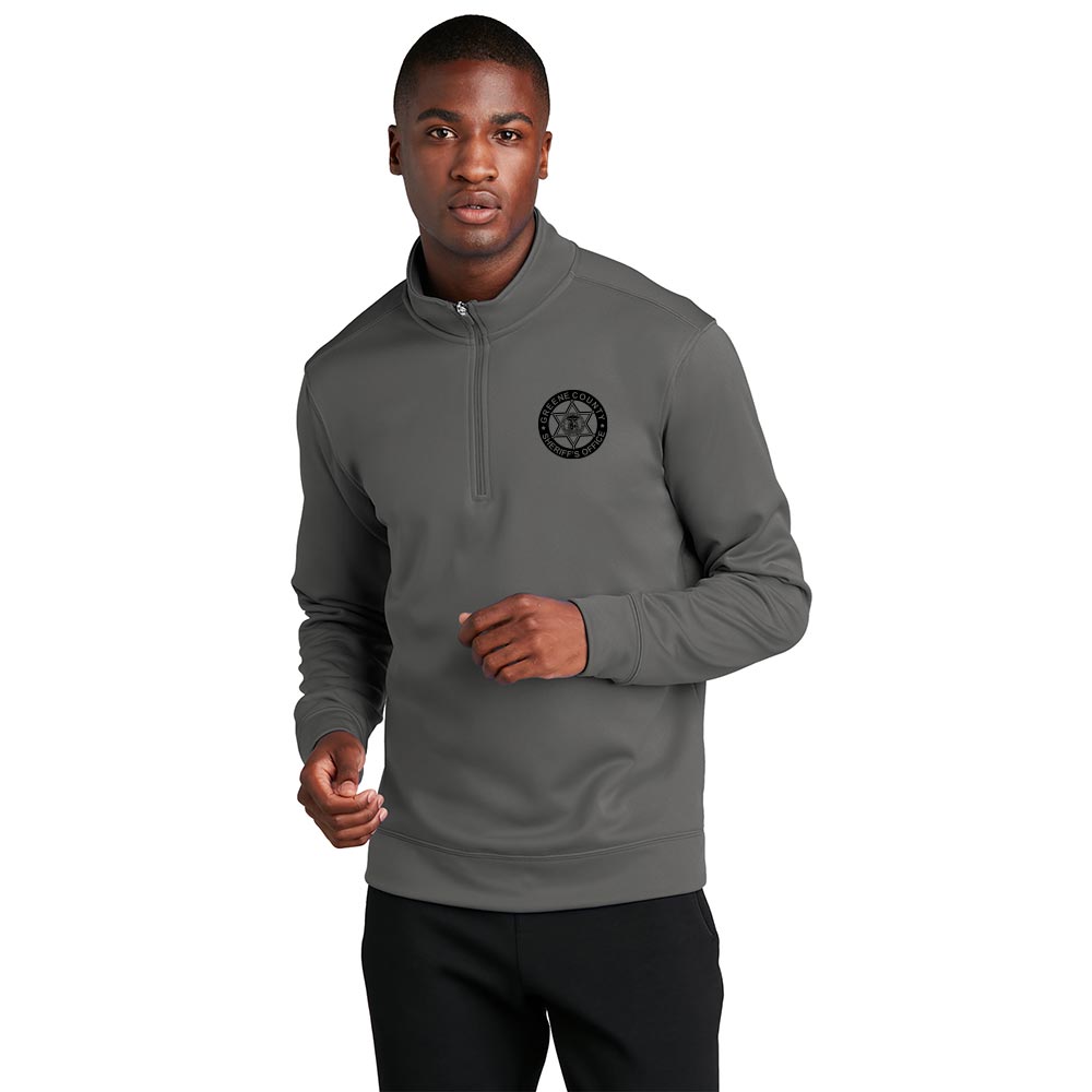 GCSO BADGE IN BLACK - Unisex Performance Fleece 1/4-Zip Pullover ...