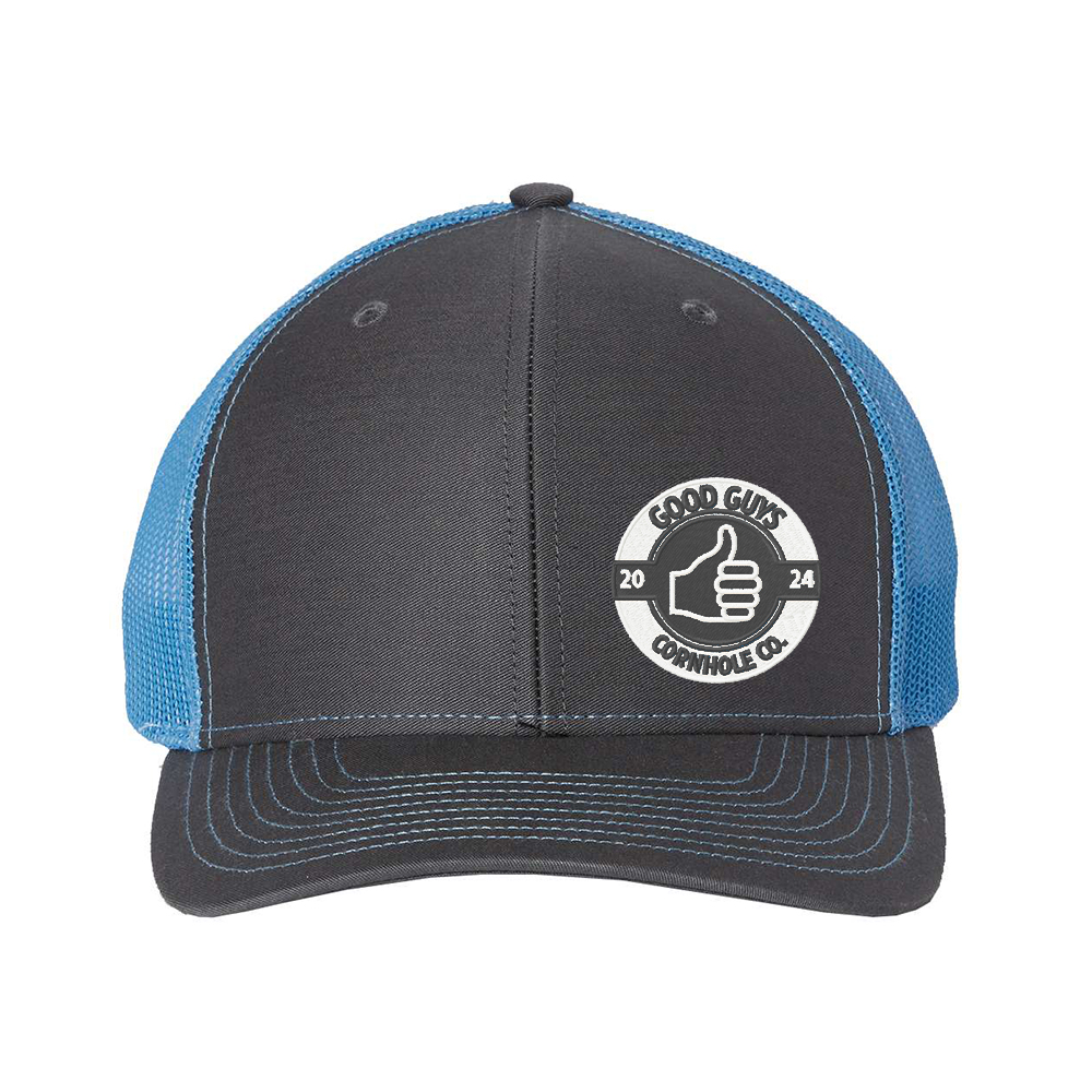 Good Guys Cornhole Co. EMBROIDERED Richardson® Trucker Cap - Charcoal ...