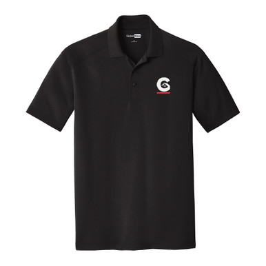 Gutterglove® EMBROIDERED FLC WHITE & RED G HOME® Snag Proof Polo - Black