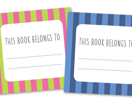 Free Printable Book Title Labels - Best Office Supplies
