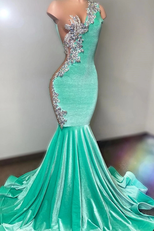 Mint Green Mermaid Prom Dress