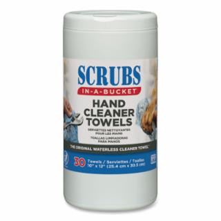 SCRUBS® Hand Cleaner Towels, 30/Container, Citrus (6 containers per ...