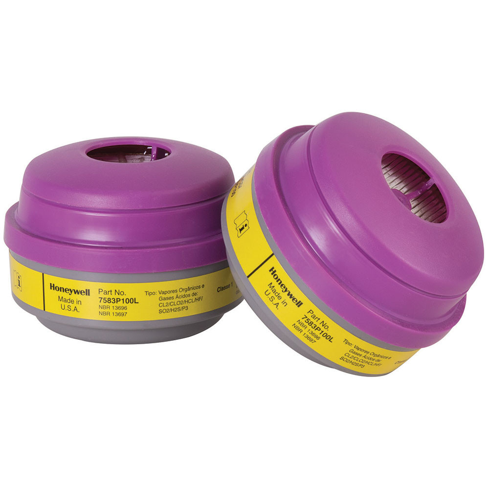 Honeywell® North® Organic Vapor and Acid Gas Cartridge + P100 Filter ...