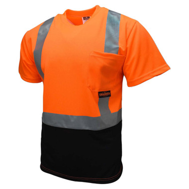 Radians Type R Class 2 Black Bottom Mesh Safety Shirt - Hi-Vis Orange ...