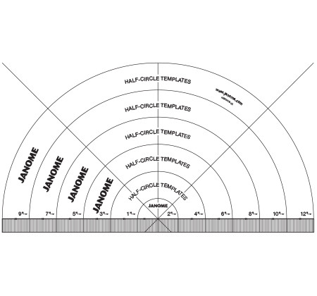 Janome Half Circle Ruler