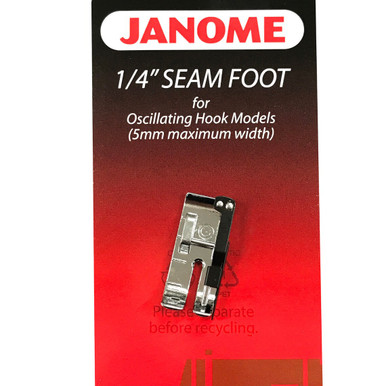 Janome 1/4" Seam Foot (Front Load)