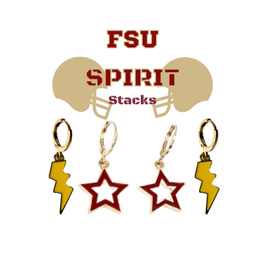 Florida State Spirit Earring Stack For FSU Seminoles Game Day