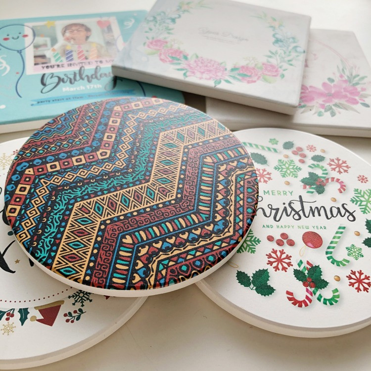 Custom Ceramic Photo Coasters | Personalized Ceramic Coasters