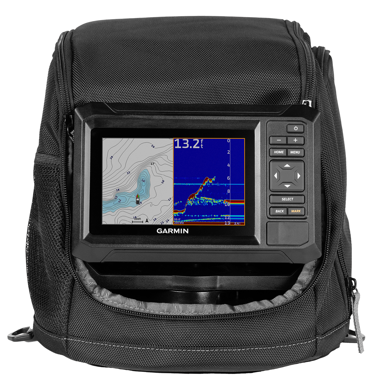 Garmin ECHOMAP UHD2 53cv Ice Fishing Bundle | FishUSA