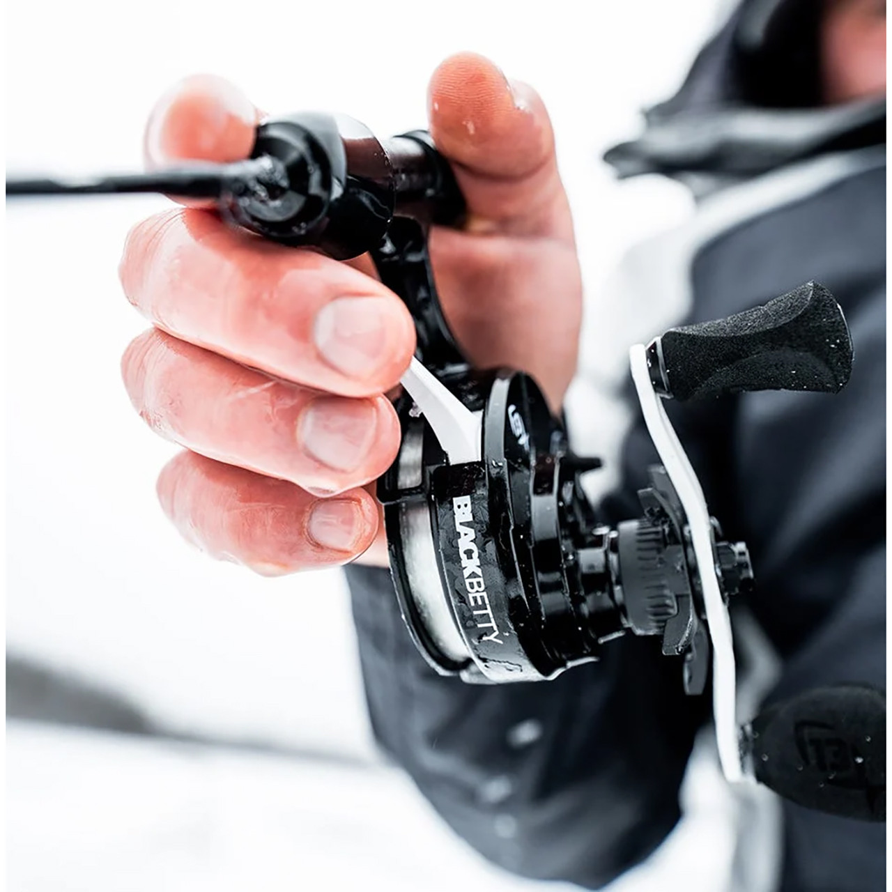 13 Fishing FreeFall Ghost Aluminum Inline Ice Reel | FishUSA