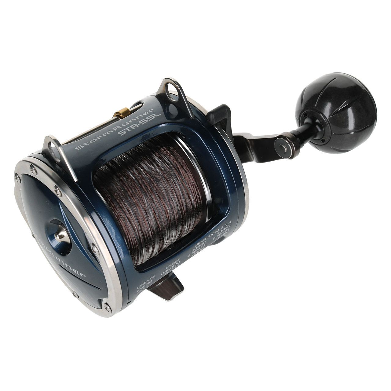 Okuma StormRunner Pre-spooled Weighted Steel Levelwind Reel | FishUSA