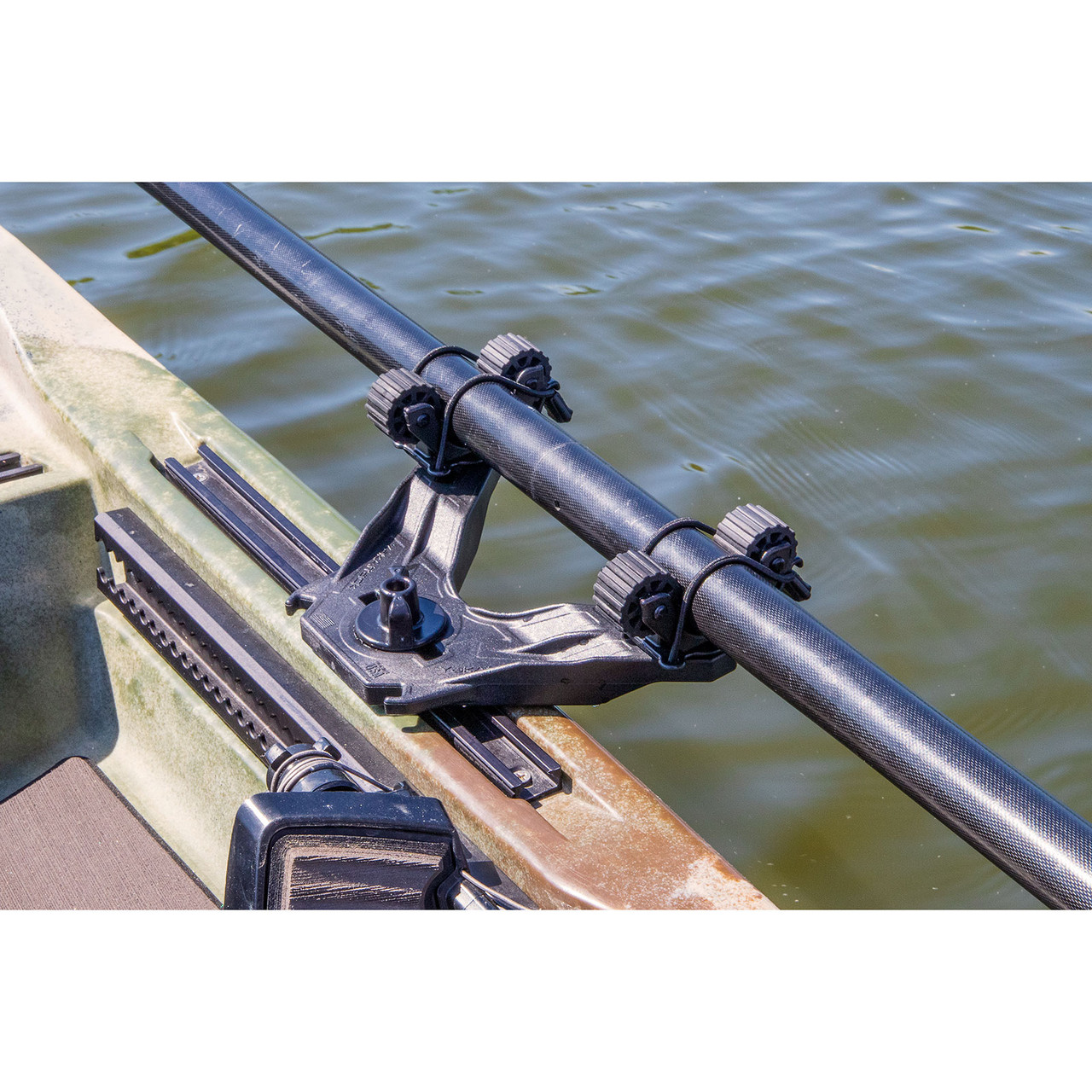 YakAttack DoubleHeader Track Mount with Dual RotoGrip Paddle Holders ...