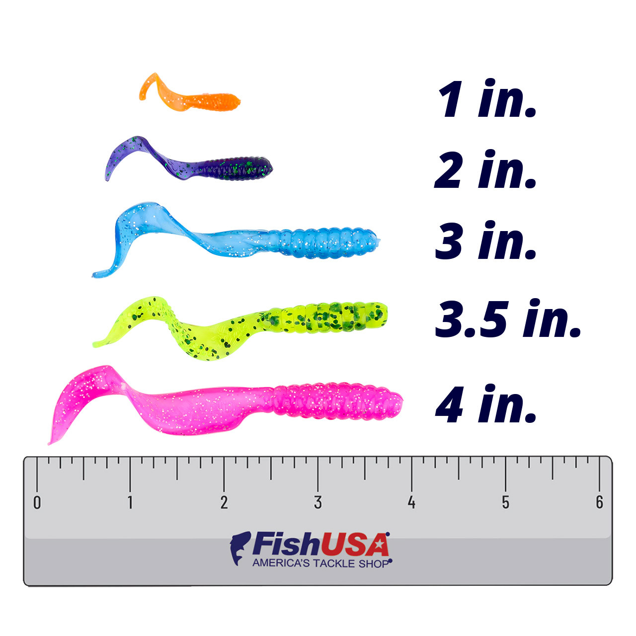 Mister Twister Curly Tail Grubs | Twister Tail Lure | FishUSA