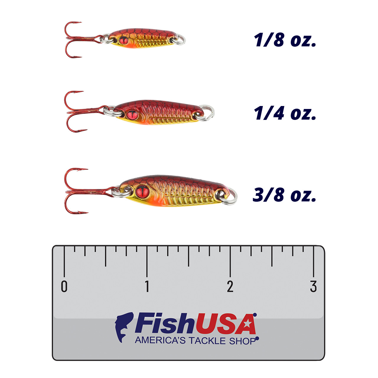 Northland Tungsten Buck-Shot Rattle Spoon | Ice Fishing Spoons | FishUSA