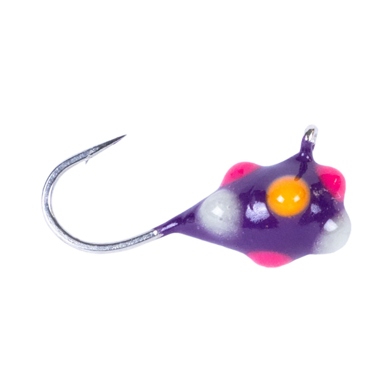 Clam CPT Confetti Drop Jig | Tungsten Glow Ice Jig | FishUSA