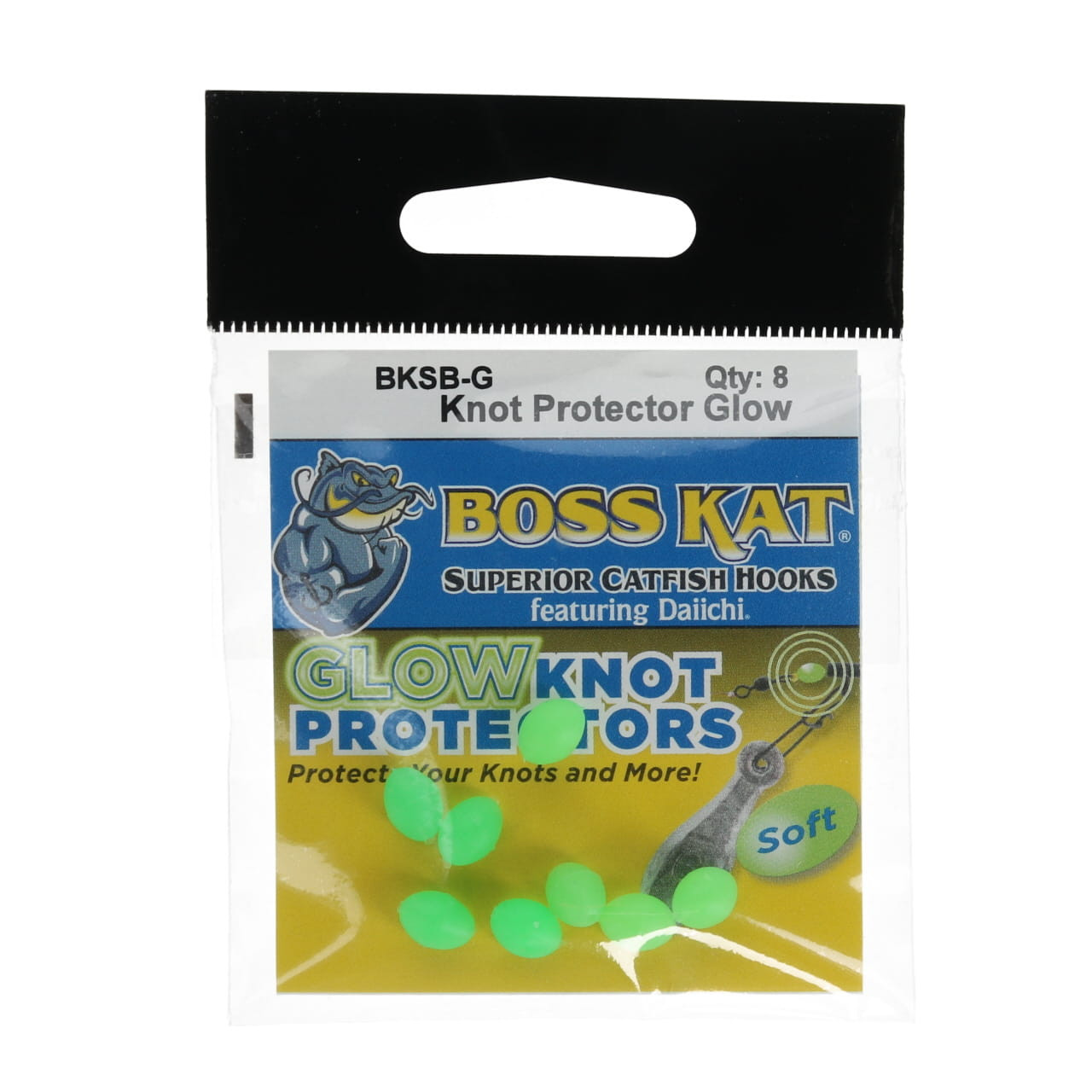 Boss Kat Knot Protector | Glow-in-the-Dark – 8 Pack | FishUSA