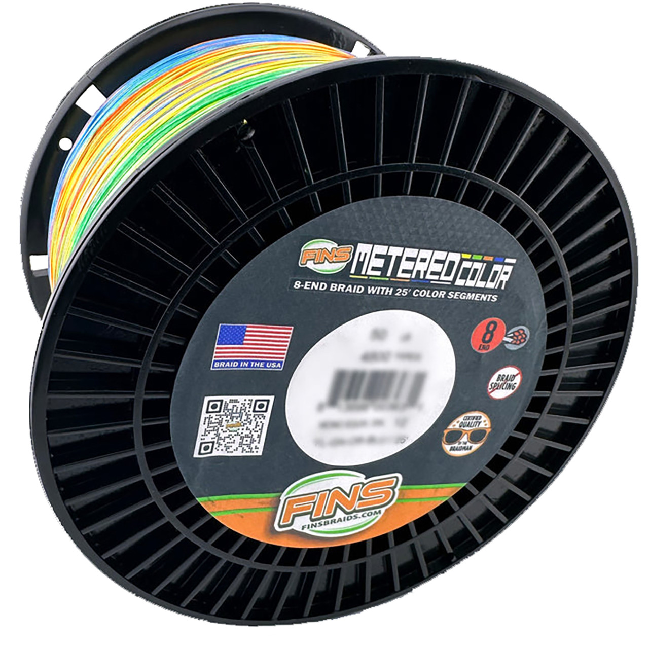 FINS Metered Colored Braid Fishing Line | Depth Control | FishUSA