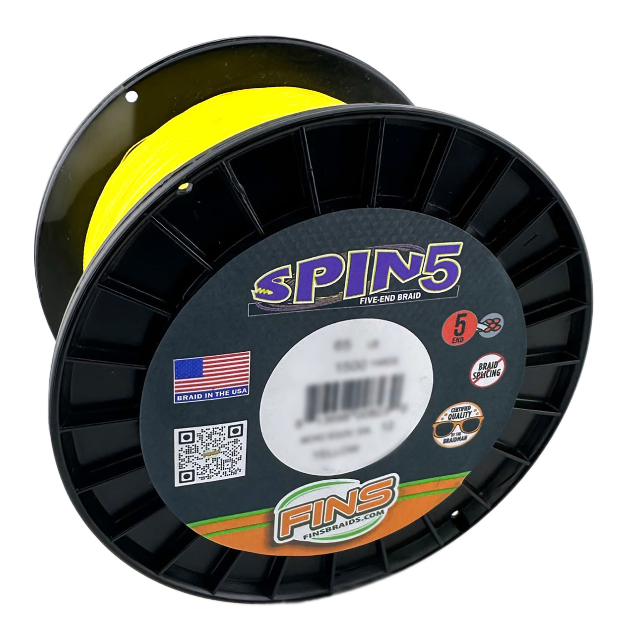 FINS Spin5 Fishing Braid | 5-Strand Braided Line | FishUSA