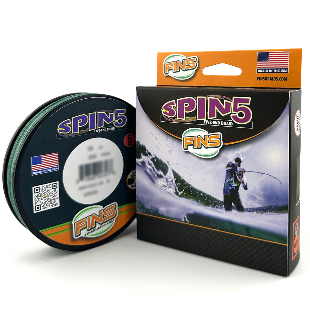 FINS Spin5 Fishing Braid | 5-Strand Braided Line | FishUSA