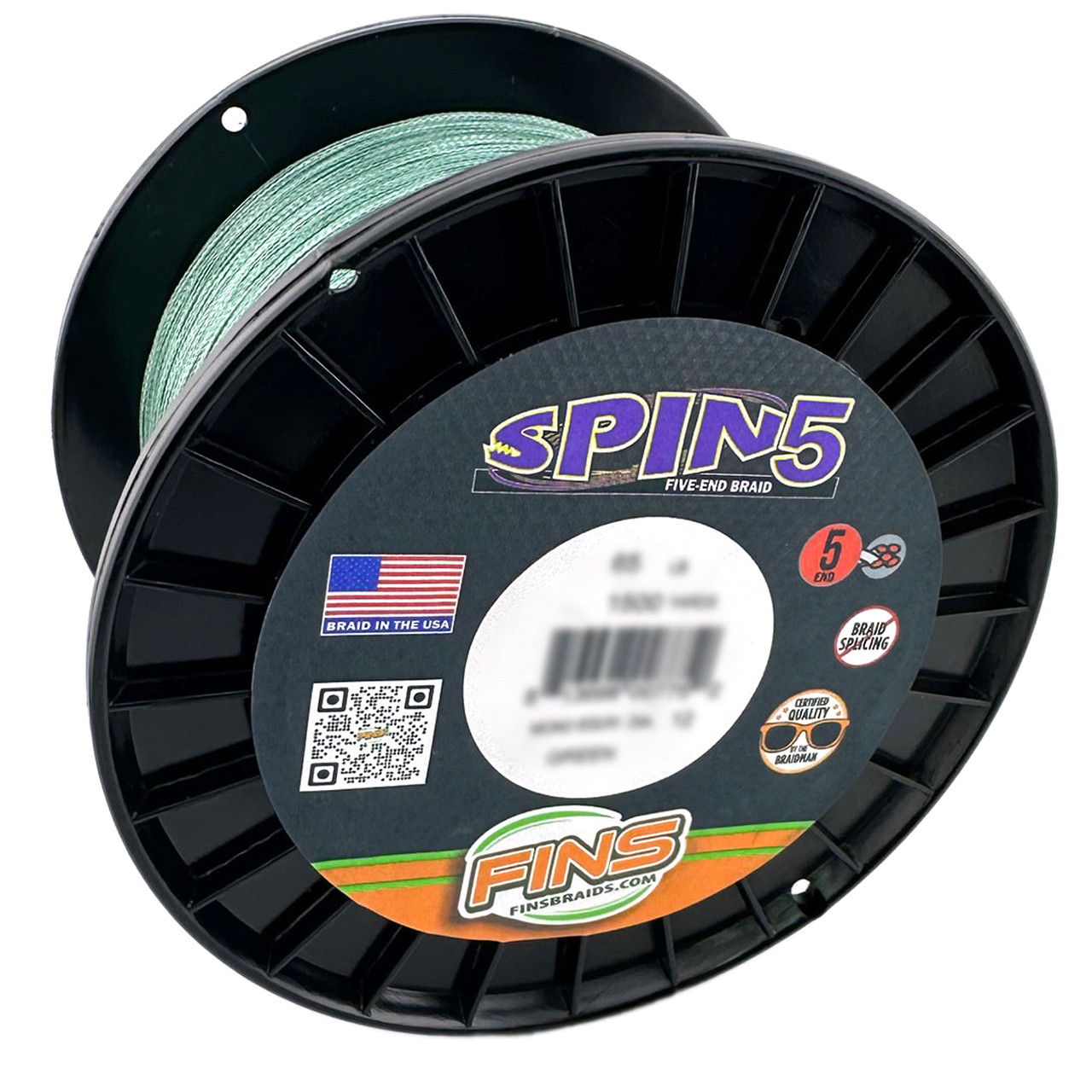 FINS Spin5 Fishing Braid | 5-Strand Braided Line | FishUSA