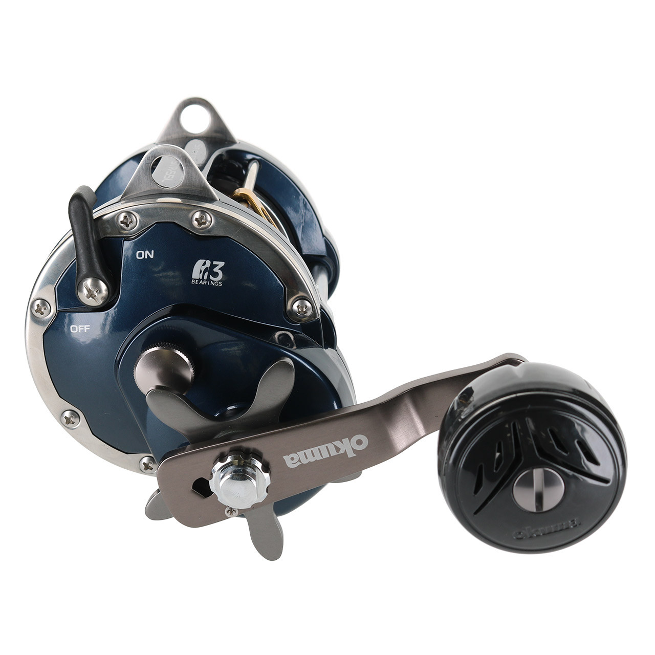Okuma StormRunner Pre-spooled Weighted Steel Levelwind Reel | FishUSA