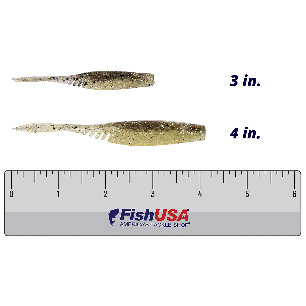 NetBait HexTek Eko Shad | Forward-Facing Sonar Soft Bait | FishUSA